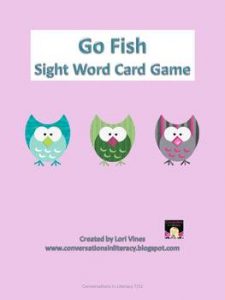 Go Fish Sight Word Card Game - Conversations in Literacy