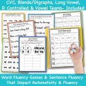 Reading Intervention Phonics & Reading Fluency Bundle Science of ...
