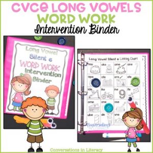 Reading Intervention Phonics & Fluency Long Vowel Silent e | Distance ...