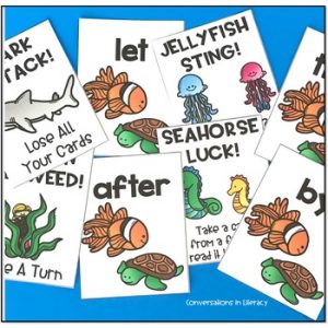 Sight Word Games In The Sea Shark Attack - Conversations in Literacy