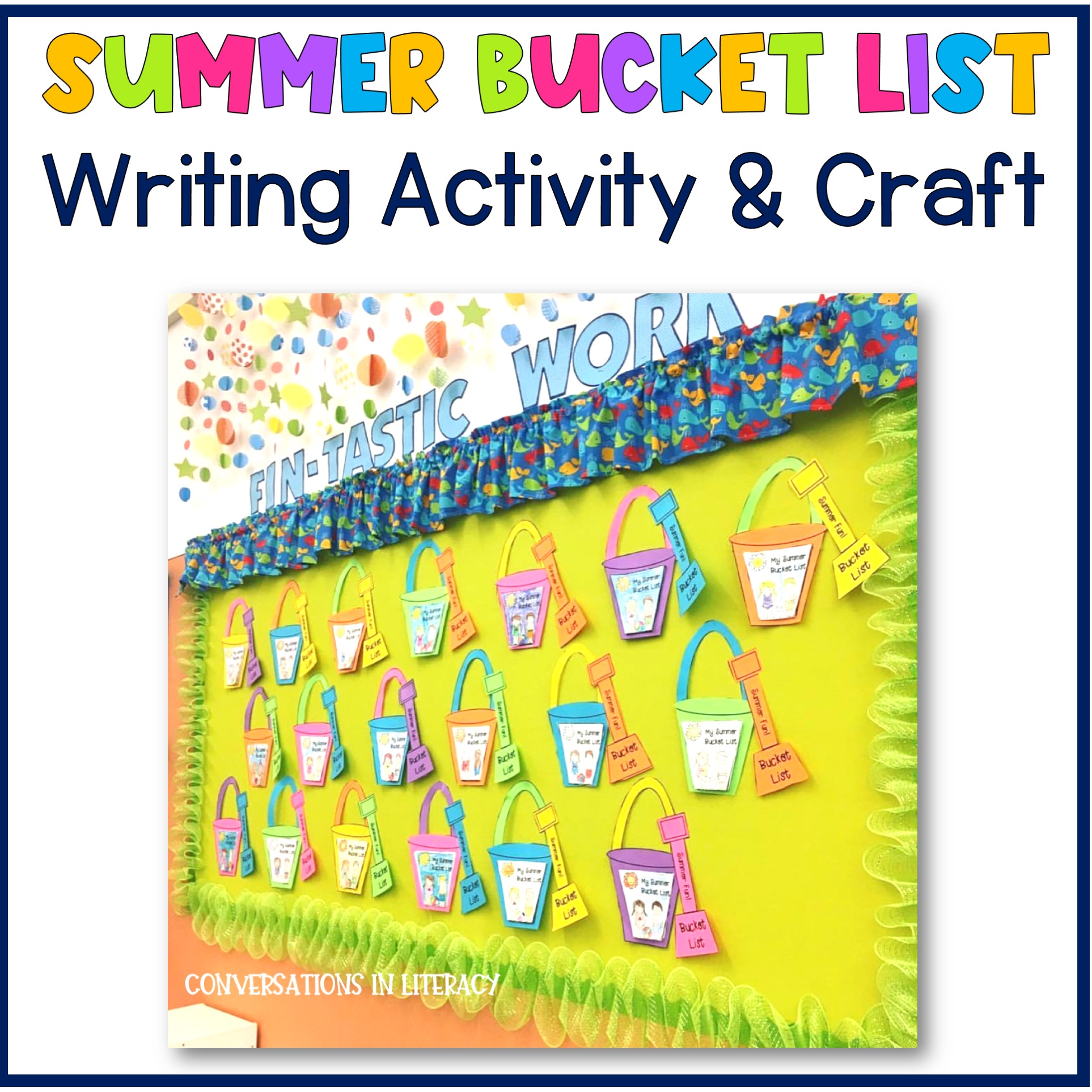 My Summer Bucket List Writing And Craft Activity Conversations In 