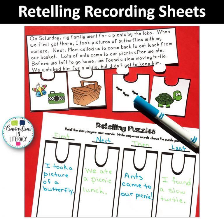 Story Retelling and Sequencing Puzzles | Reading Comprehension ...