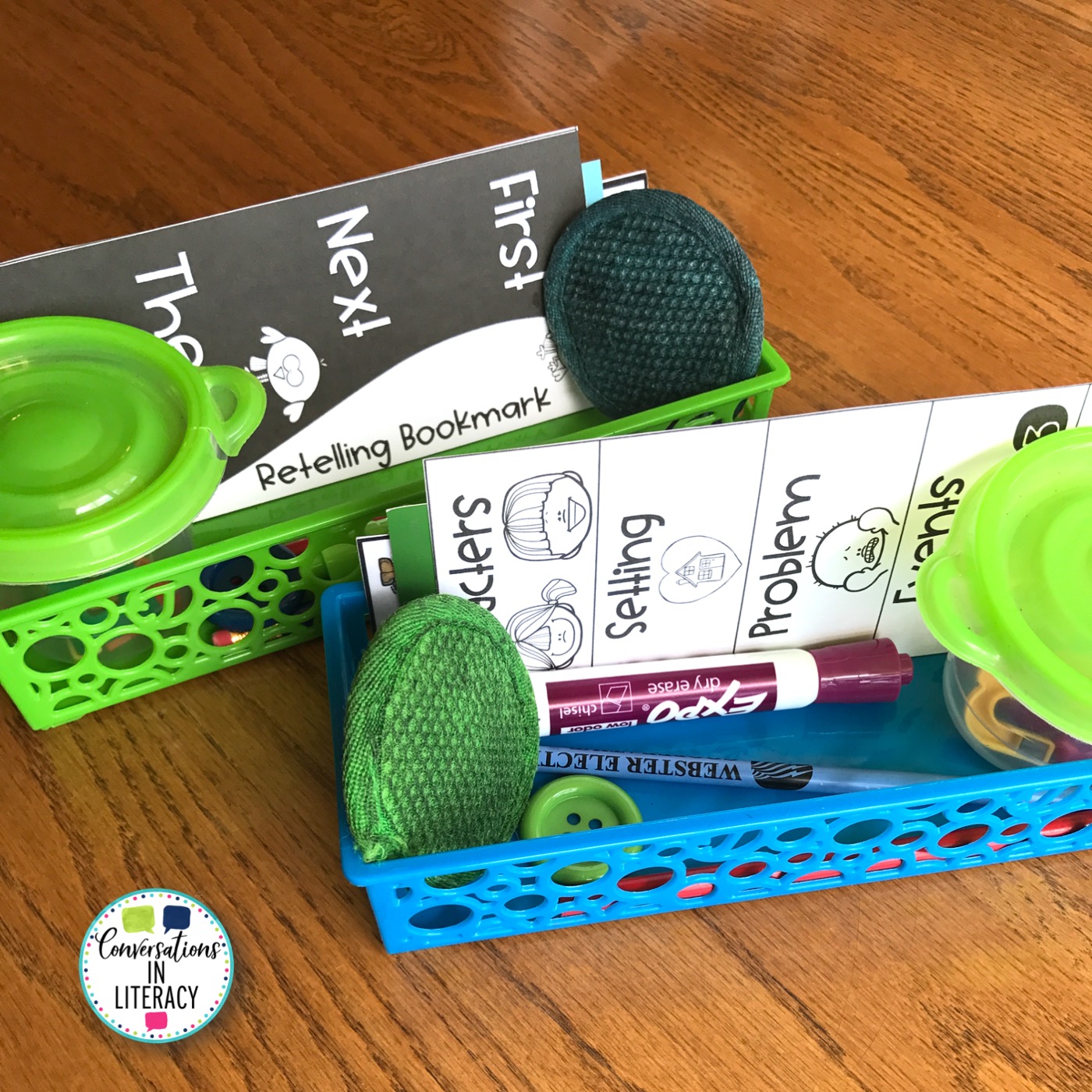 Table Baskets and Retelling - Conversations in Literacy