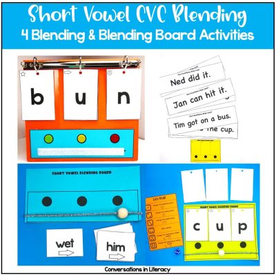 CVC Words - Short Vowels Phoneme Blending and Segmenting Phonics ...