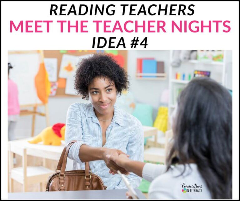 Meet The Teacher Night Back To School - Conversations in Literacy